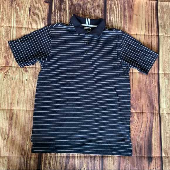 adidas | Shirts | Adidas Climate Mens Short Sleeve Collared Striped ...